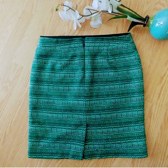 Dalia Collection | Skirts | Dalia Collection Skirt Green Tweed | Poshmark